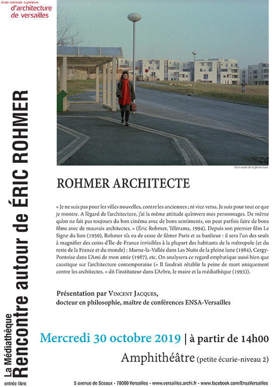 Eric Rohmer architecte | ÉNSA Versailles